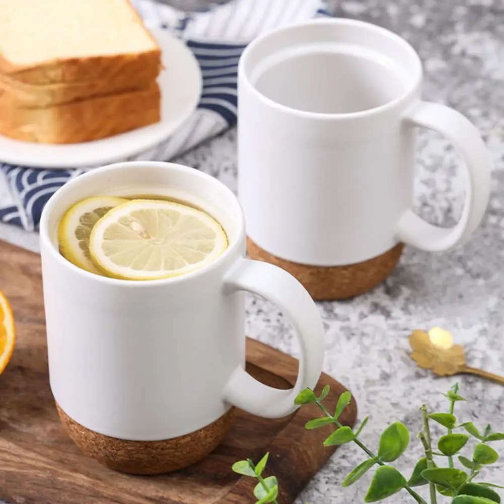 350ML-Detachable-Matte-Black-Coffee-Mug-with-Grip-Handle-Cork-Bottom ...
