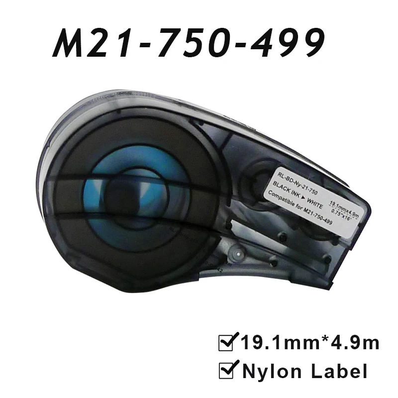 1-10PCS-M21-750-499-19-1mmx4-9m-0-75-x16-Black-on-white-Nylon-Label.jpg