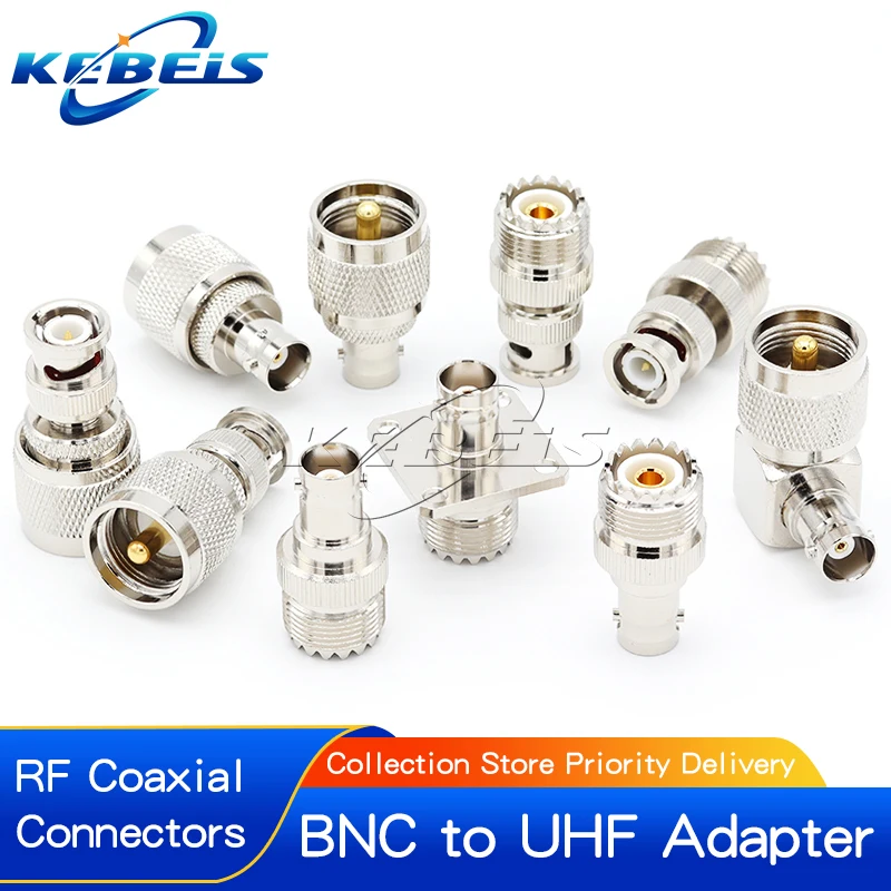 1Pcs BNC to UHF Adapter SO239 PL259 M UHF Male Female To BNC Male ...