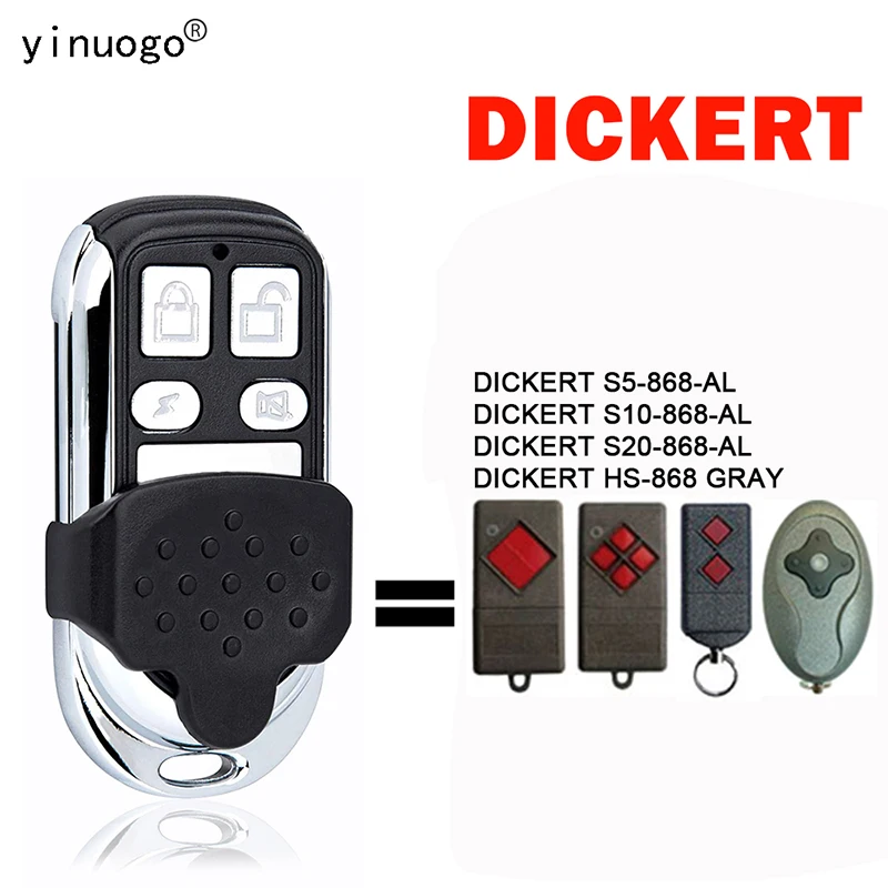 Dickert S5-868-Al S10-868-Al S20-868-Al Hs-868 Szürke Garázs Ajtó Távirányító 868Mhz Klón ...