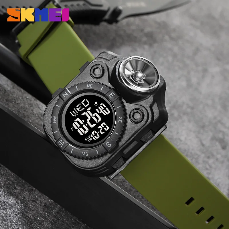 SKMEI-Reloj-de-pulsera-Digital-con-luz-trasera-para-hombre-cron-metro ...
