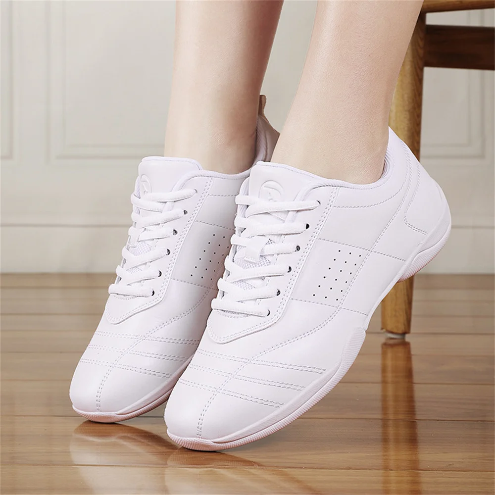 ARKKG-Girls-White-Cheer-Shoes-Trainers-Lightweight-Youth-Cheer ...