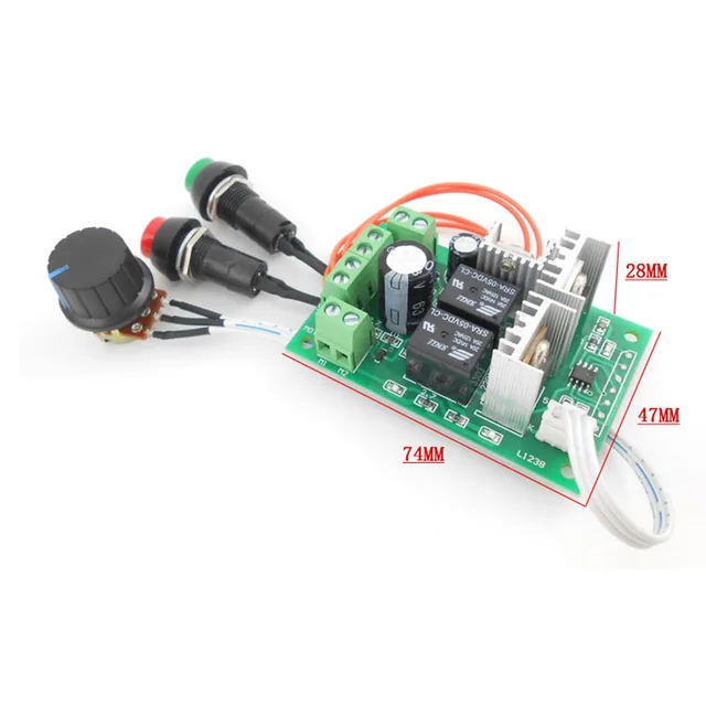 Pwm Dc Motoros Kormányzó 6V12V24V Előre És Fordított Kapcsoló ...