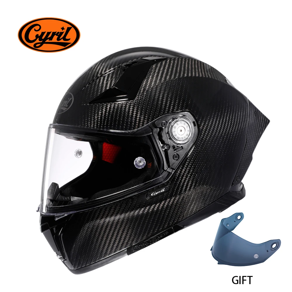 Unisex-Lightweight-Carbon-Fiber-Kevlar-Full-Face-Motorcycle-Street-Bike ...