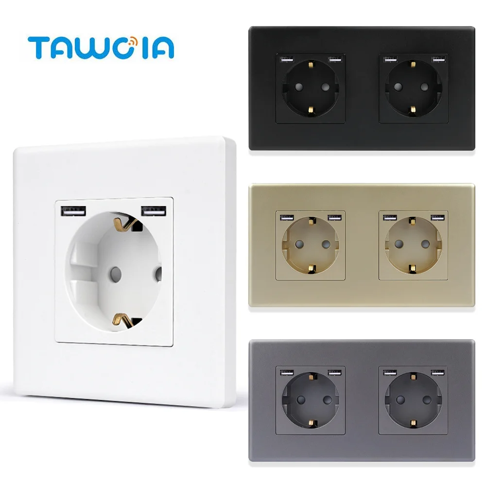 TAWOIA-PC-Wall-Type-Dual-USB-Power-Socket-PC-Electrical-Socket-Wall ...