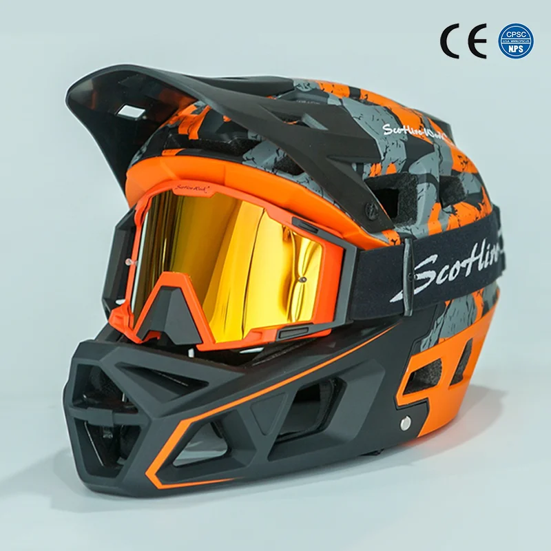 Ultralight Full Face Cycling Helmet mtb Downhill Bicycle Helmet for Men ...