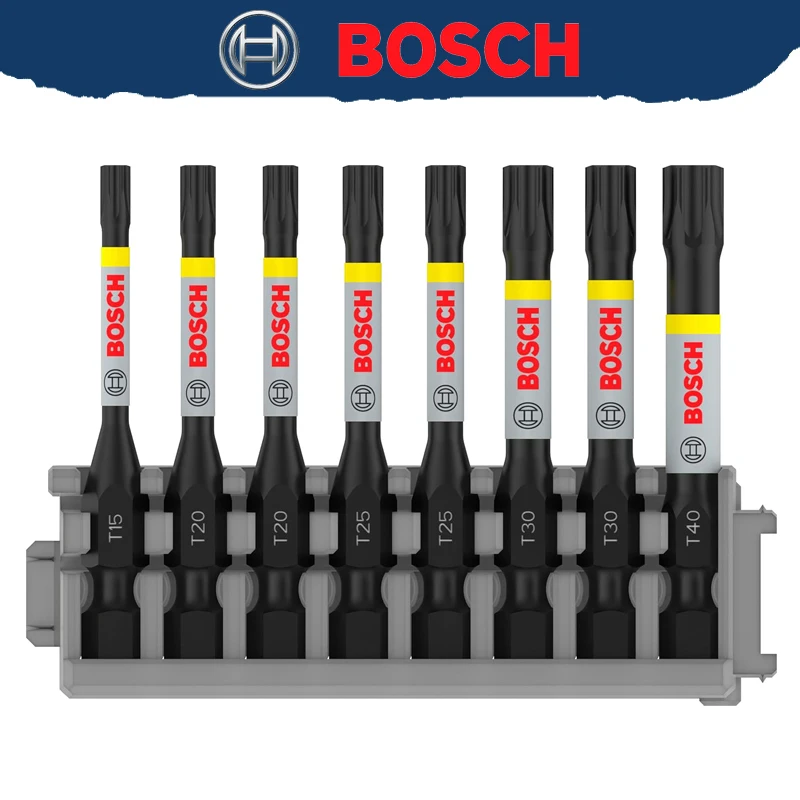 BOSCH 2608522329 PRO Impact T Screwdriver Bit 8 pcs Hex Shank HSS ...