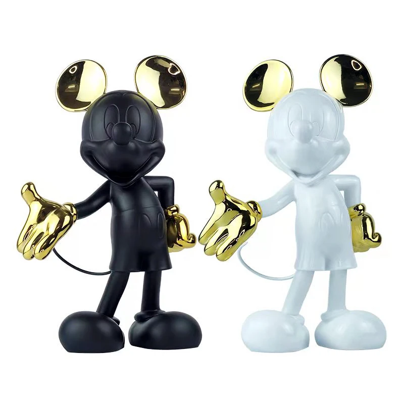 29cm Resin Mickey Mouse Action Figure Simple Modern Collection Dolls ...