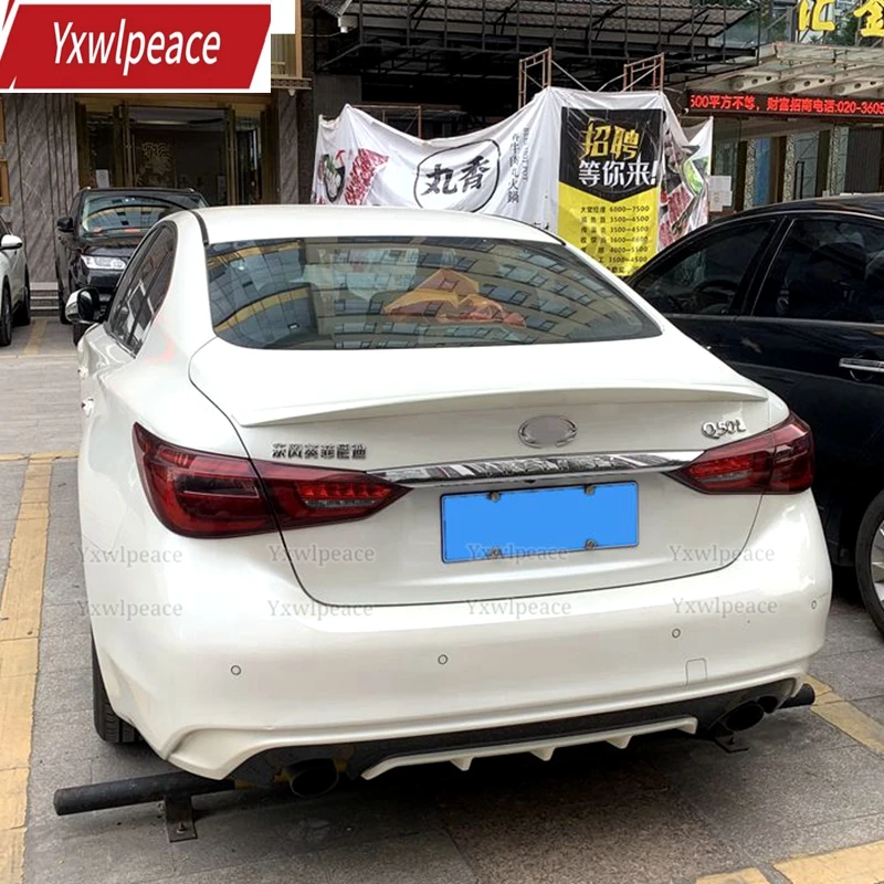 For Infiniti Q50 Q50L 2014 2015 2016 Spoiler High Quality ABS Material ...