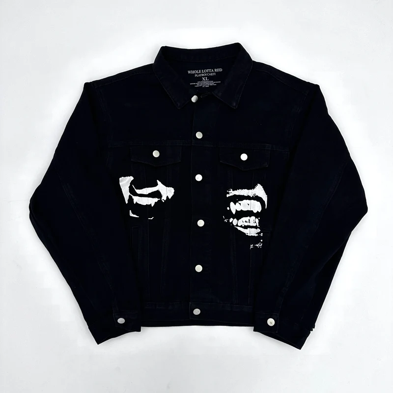 New-2023-Gentleman-Men-Old-Washing-Playboi-Carti-WHOLE-LOTTA-RED-Denim ...