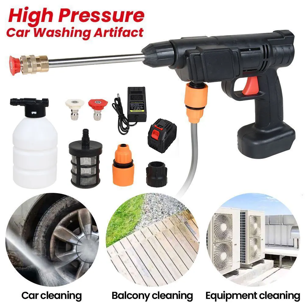 30BAR-Cordless-High-Pressure-Cleaner-Washer-Car-Wash-Pressure-Water ...
