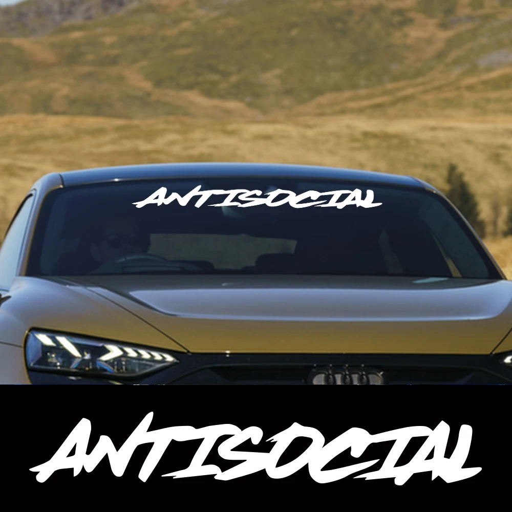 Various-Sizes-Car-Windshield-Sticker-Antisocial-Creative-Styling ...