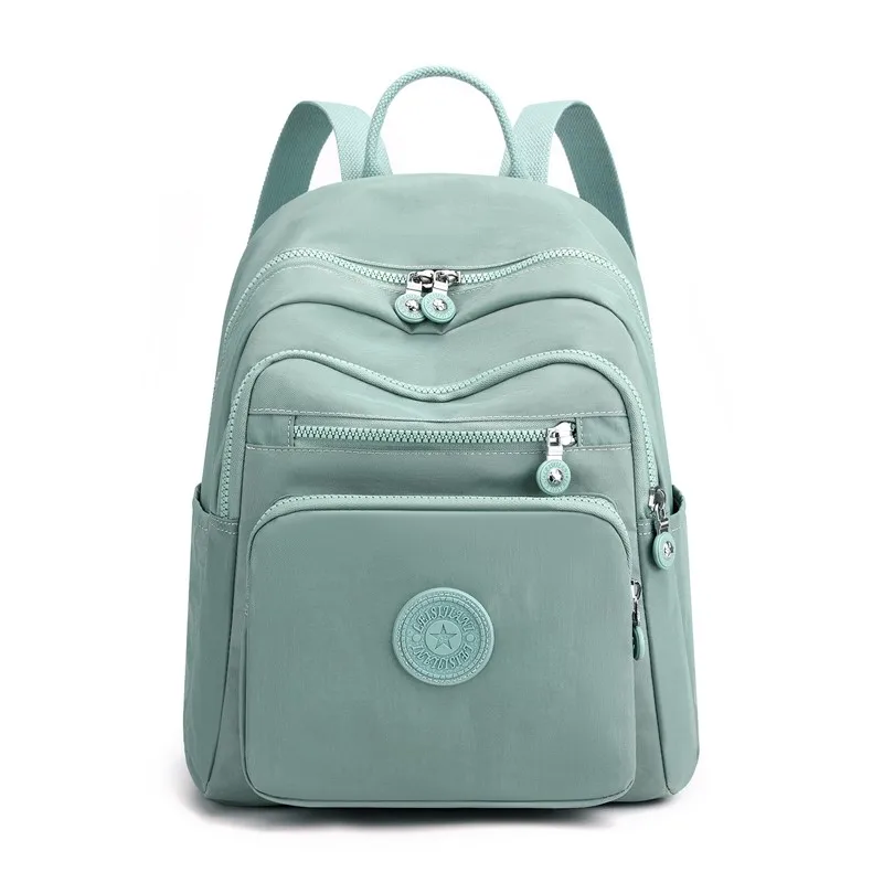 Travel-Nylon-Women-Backpack-Casual-Waterproof-Youth-Lady-School-Bag ...