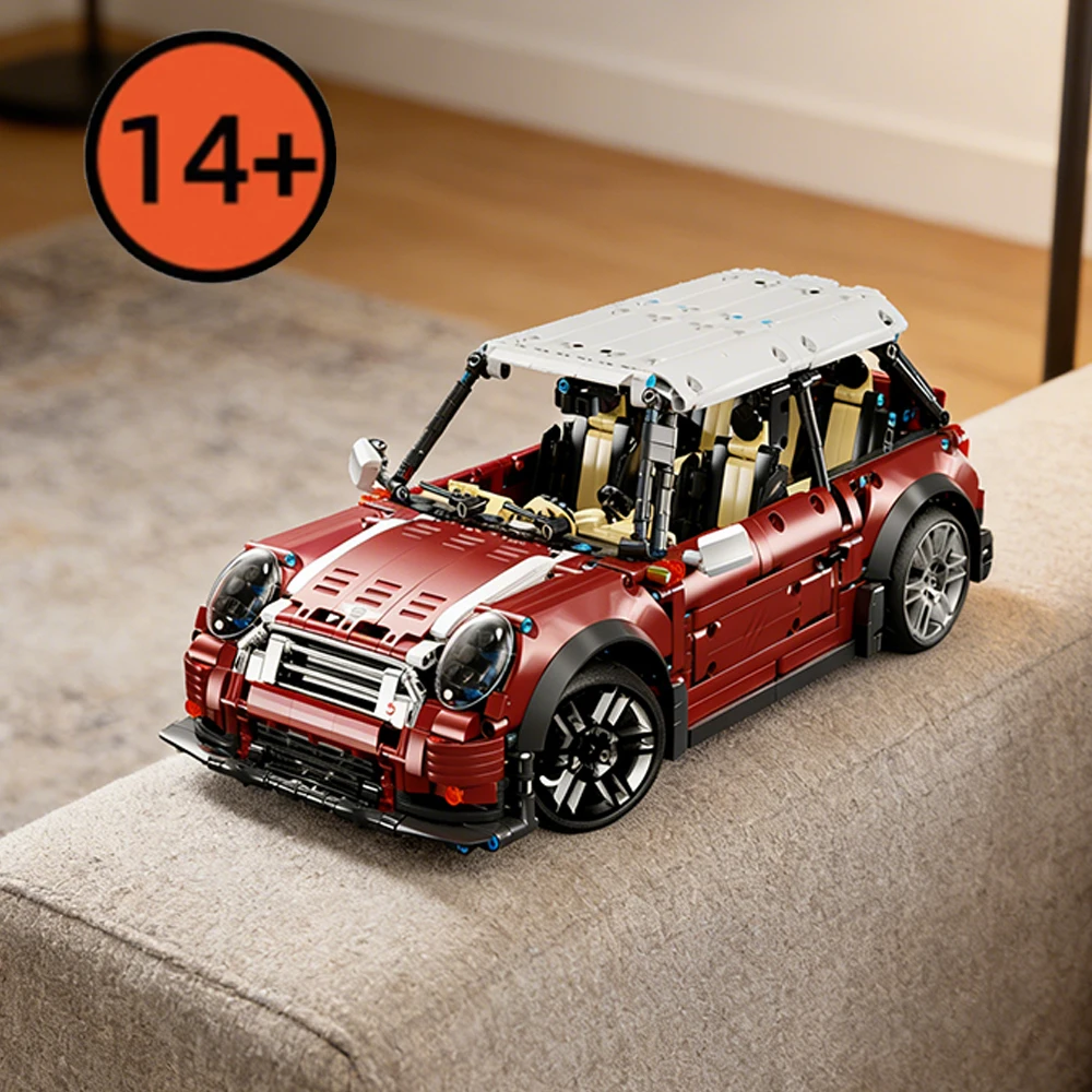 Red Supercar DIY 2292 PCS Home Decoration Children Technical Car Static ...