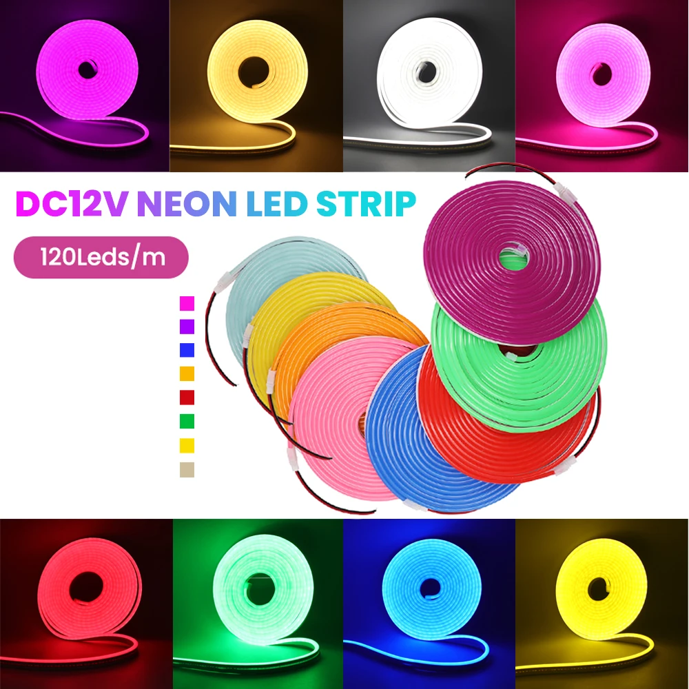 12V-LED-Neon-Strip-Light-2835-Flex-Tape-IP67-Waterproof-Rope-Silicon ...