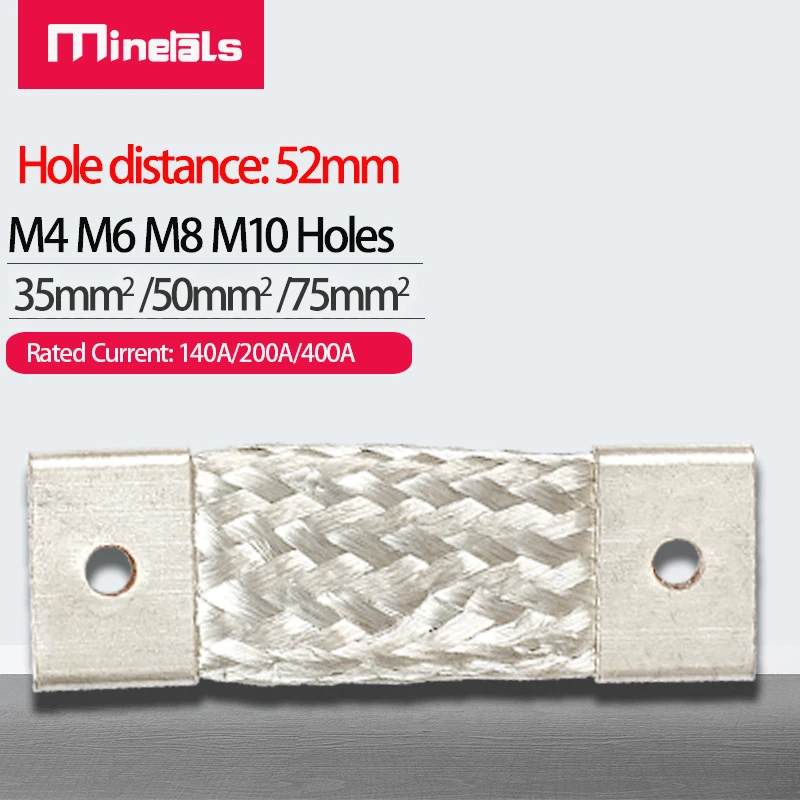 Soft-Bus-Bar-140A-200A-400A-52mm-Hole-distance-M4-M6-M8-M10-Flexible ...