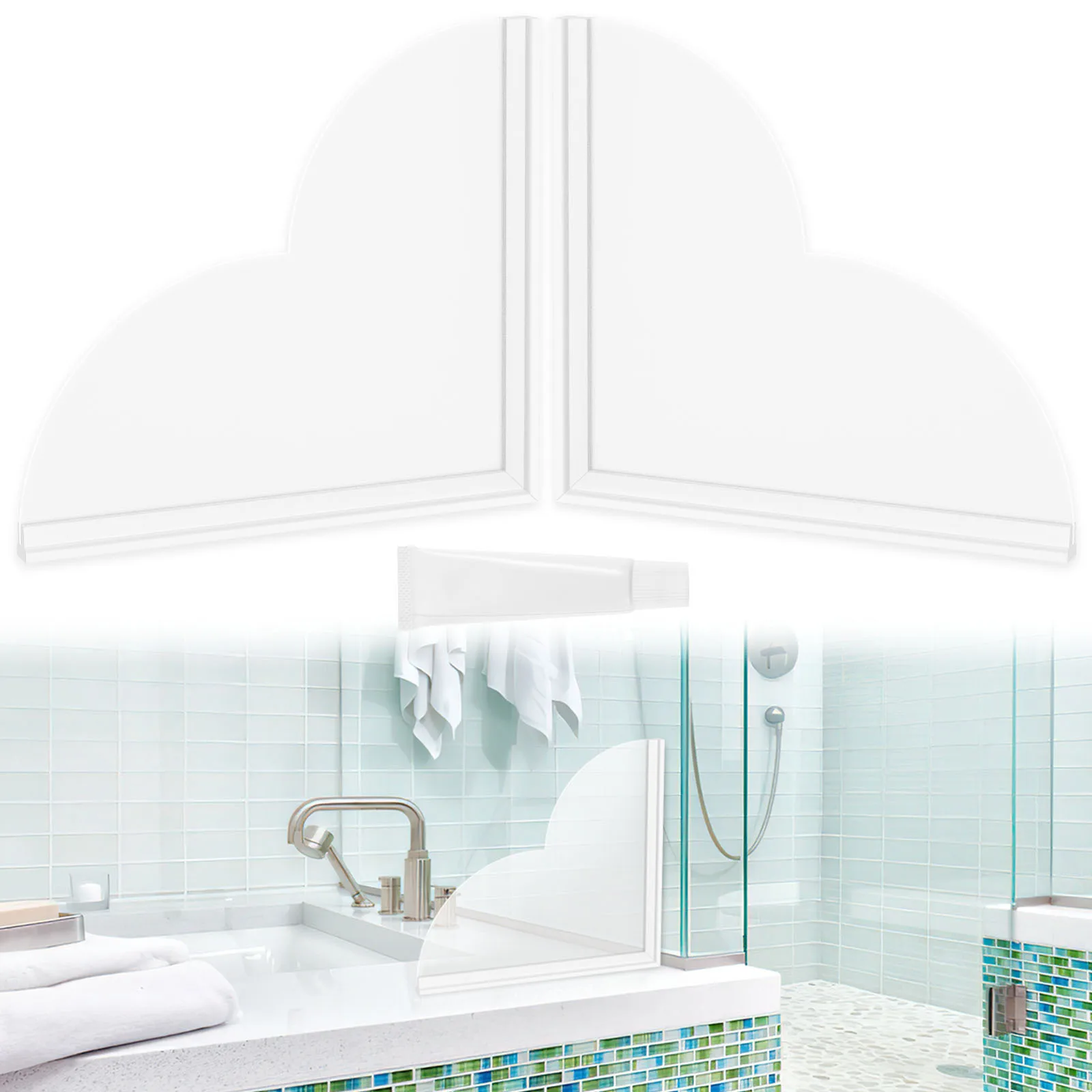 2Pcs-Shower-Water-Guard-for-Bathtub-Self-Adhesive-Shower-Water-Blocker ...