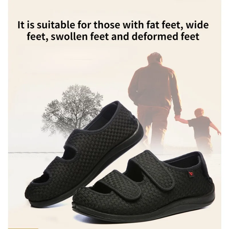 Adjustable-Elderly-Diabetes-Widened-Shoes-Breathable-Feet-Swollen-Fat ...