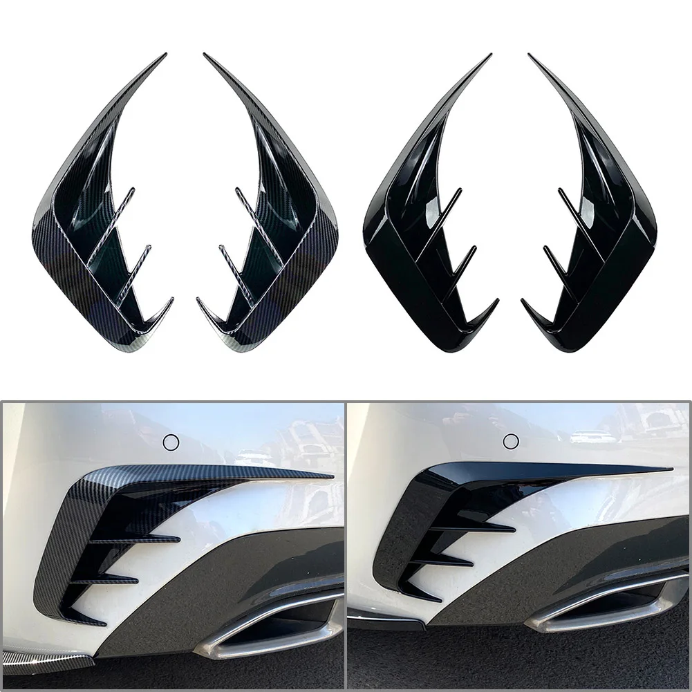 3Series Car Rear Bumper Canards Lip Splitter Trim Fins For BMW 3-Series ...
