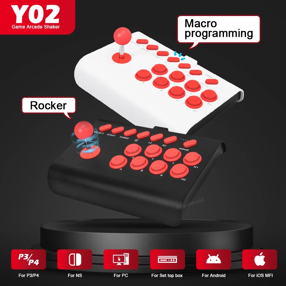 Mando-inal-mbrico-de-juegos-Arcade-Y02-para-PS4-Mando-de-consola-Switch ...