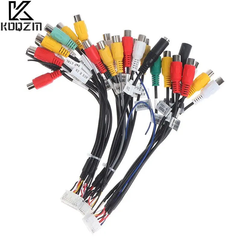 20 Pin Plug Universal Car Stereo Radio Output Wire Wiring Adaptor Cable ...