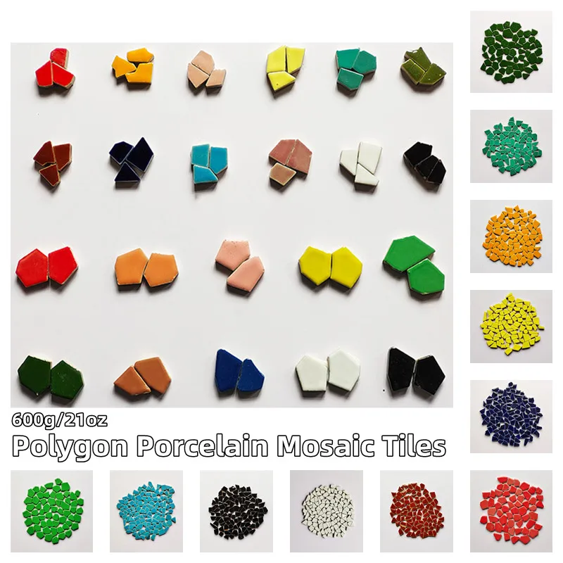 600g-21oz-Approx-165-175pcs-Polygon-Porcelain-Mosaic-Tiles-5mm-0-2in ...