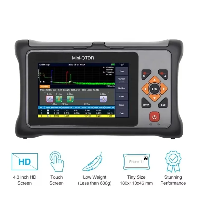 25 Smart Mini OTDR active fiber tester for 850/1300/1310/1550/1625/1650 ...