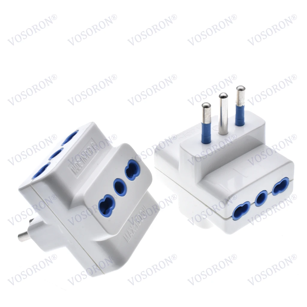 Italy-Travel-Plug-Adapter-3-Ways-Socket-Multi-Port-Outlet-Italian ...