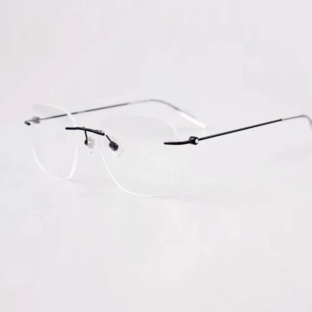 Brand-MB-Rim-less-Optical-Eyeglasses-Frames-Man-Women-Rimless ...