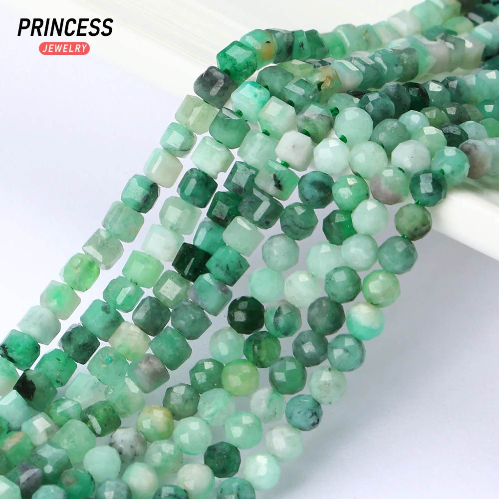 A-Natural-Emerald-Faceted-Beads-2mm-3mm-Cube-Beads-for-Jewelry-Making ...