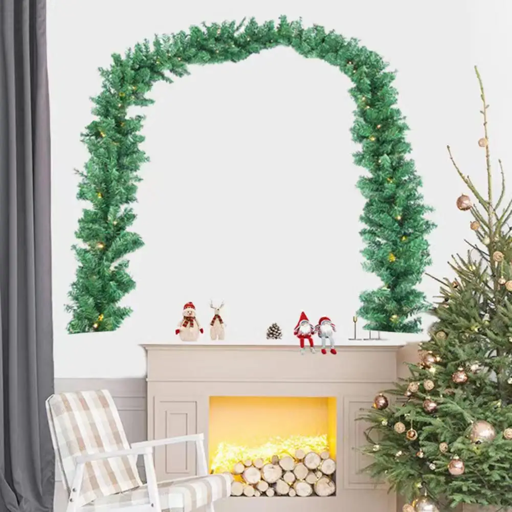 1Pc-Christmas-Garland-with-30-LED-Lights-Artificial-Pine-Garland-PVC ...