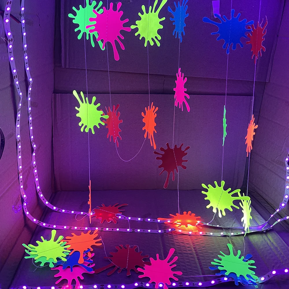 Neon-Party-Decoration-Glow-in-The-Dark-Supplies-Fluorescent-Party ...