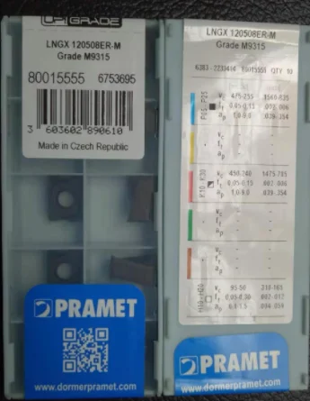 ORIGINAL 10PCS CARBIDE INSERT LNGX 120508ER-M M9315