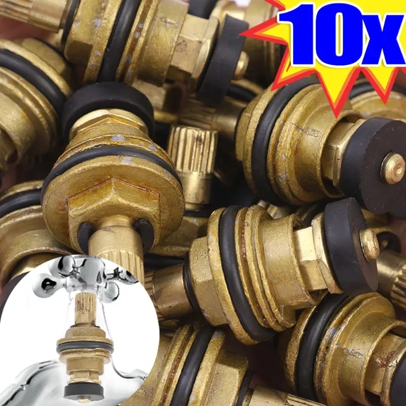 Brass Slow Open Valve Faucet Water Spool Rubber Retaining Gasket ...