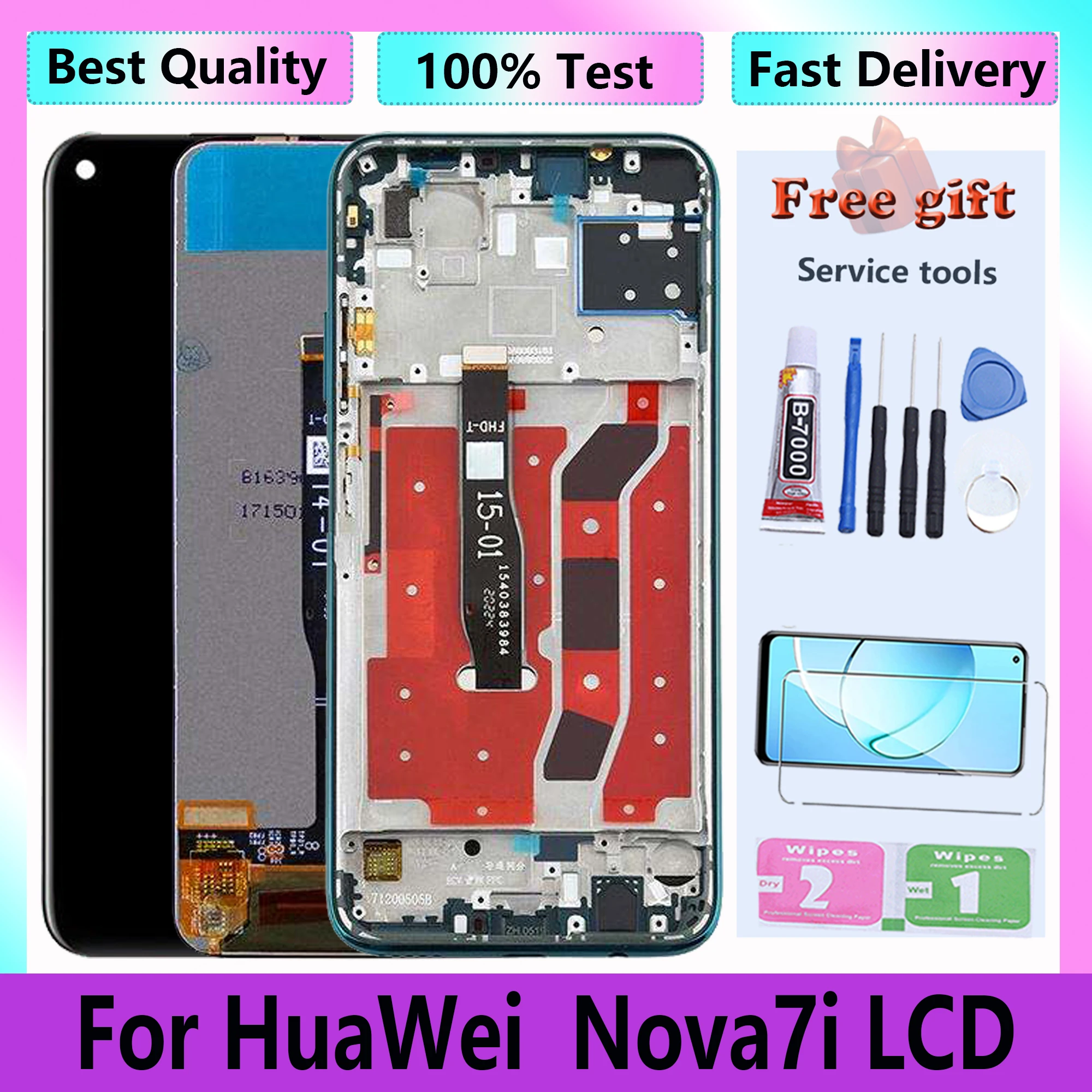 Original-6-4-Touch-Screen-For-Huawei-Nova7i-Full-With-Frame-Lcd-Display ...