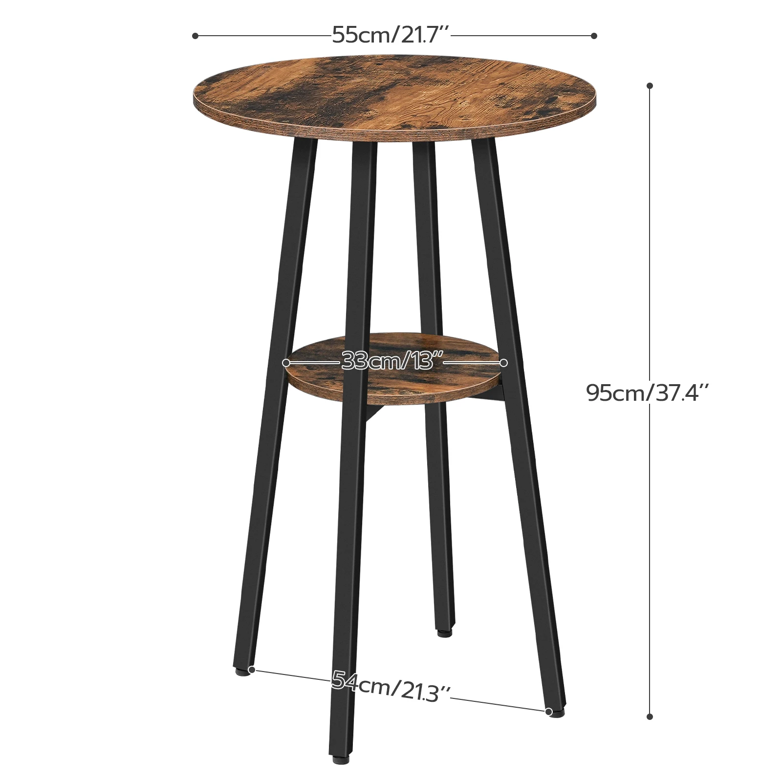 2-Tier Round Bar Table – About Cozy Living