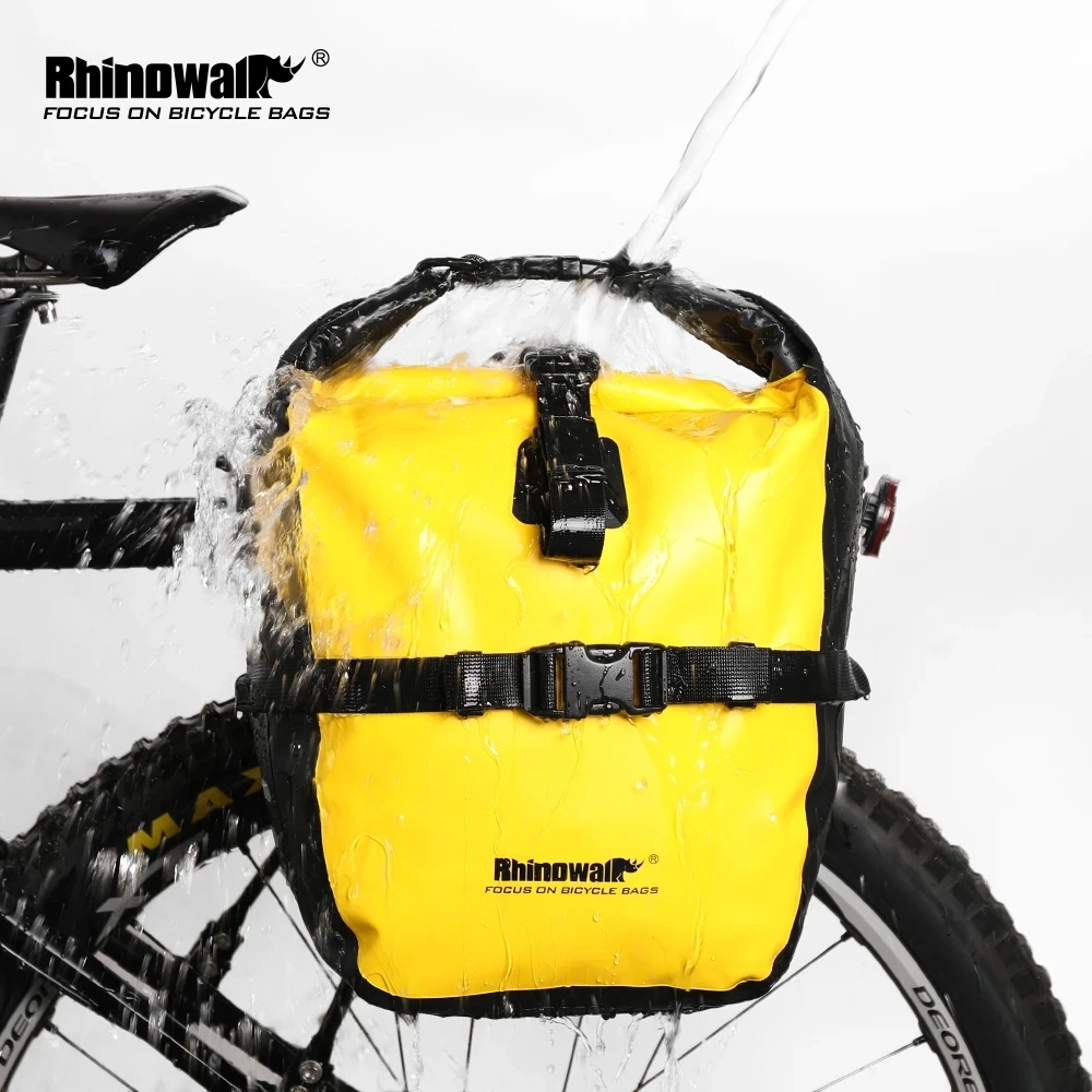 Rhinowalk 20l Bicycle Pannier Bag Bike Waterproof Portable Bike Bag Big ...