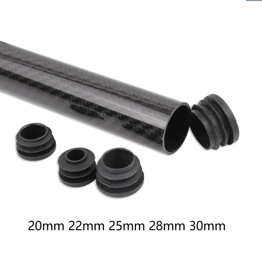 20mm-22mm-25mm-28mm-30mm-Carbon-fiber-tube-plug-carbon-fiber-pipe-close ...
