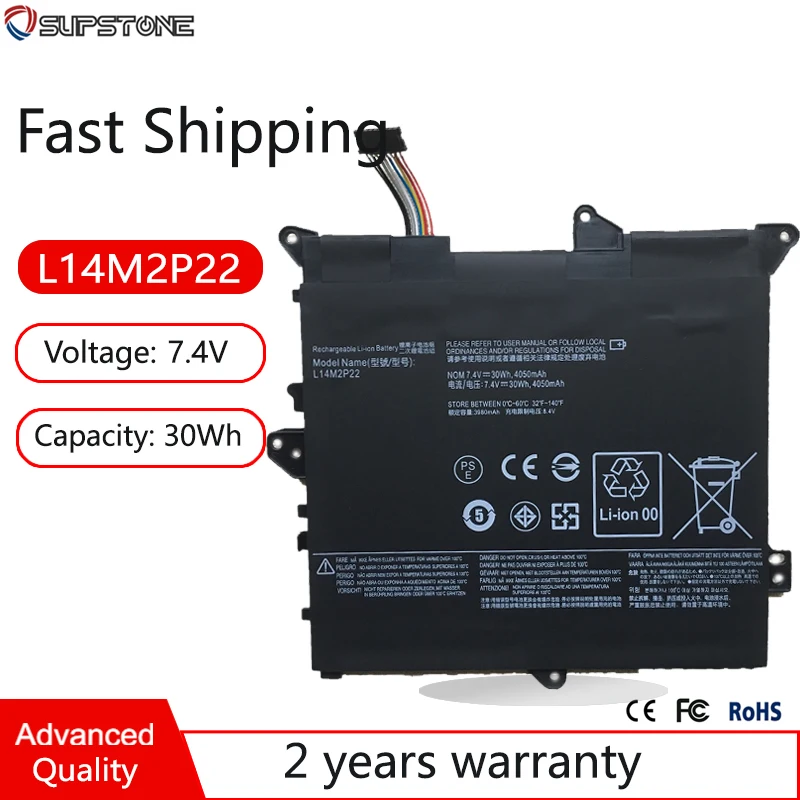L14S2P21 L14M2P22 Laptop Battery For Lenovo IdeaPad 300S-11iBR,Yoga 300 ...