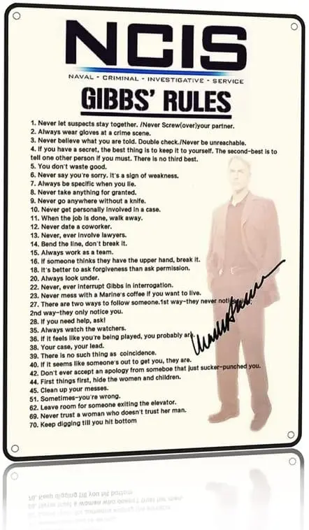 Ncis Poster Gibbs Rules