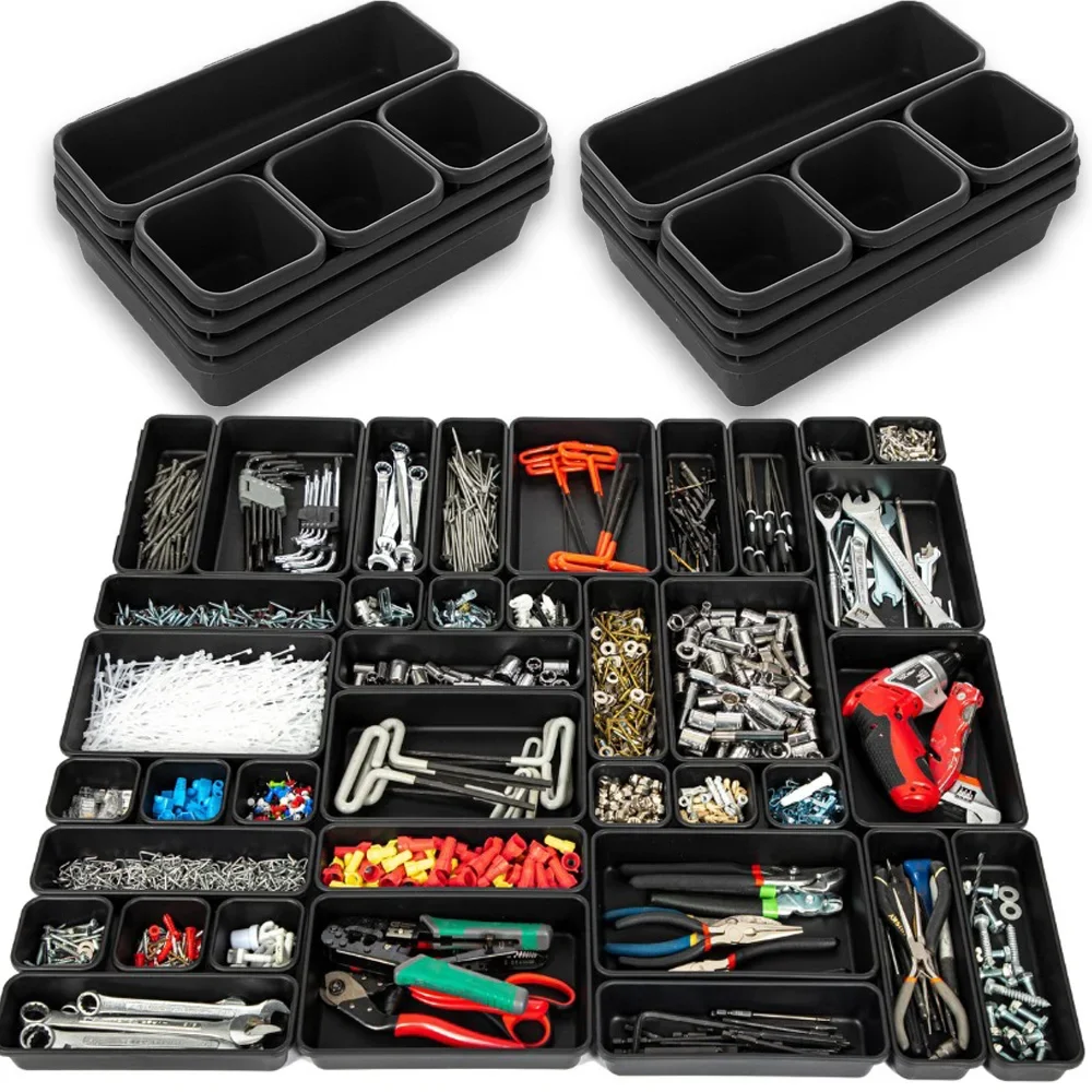 8-16-32pcs-Tool-Box-Organizer-Tray-Dividers-Set-Workbench-Cabinet-Bins ...