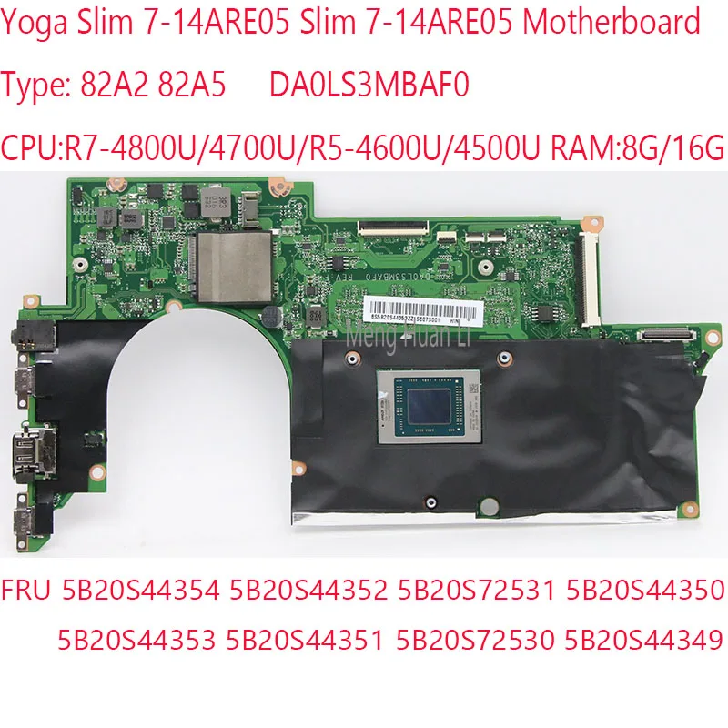 Placa-base-para-Yoga-Slim-7-14ARE05-82A2-82A5-DA0LS3MBAF0-5B20S44354 ...