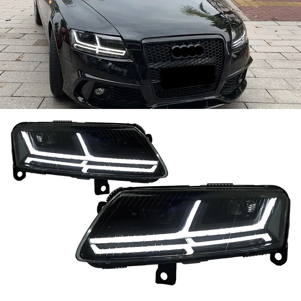 For-Audi-A6L-A6-A6L-C6-S6-2005-2011-Front-DRL-Sequential-Turn-Signal ...