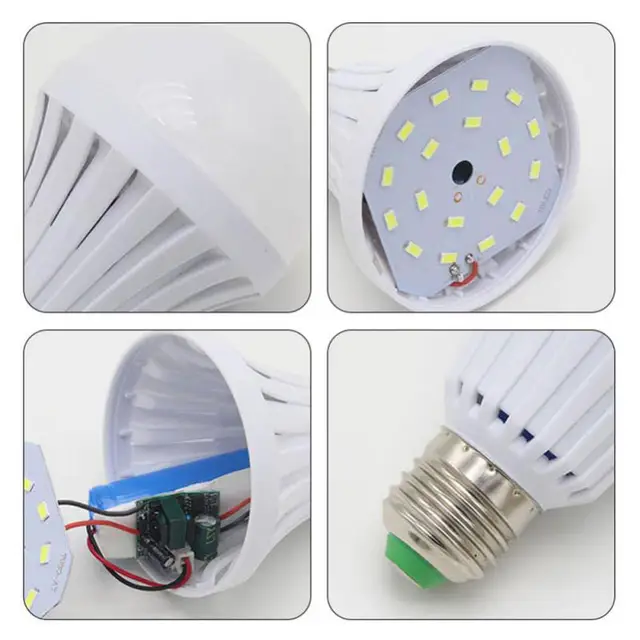 Rechargeable Emergency Led Light Bulb 9/12/15w Light Bulb Water ...