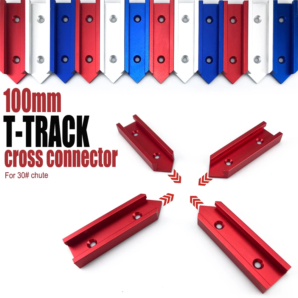 Carpintaria-T-track-Cross-Connector-Track-Miter-Gauge-Guide-Rail-Serra ...