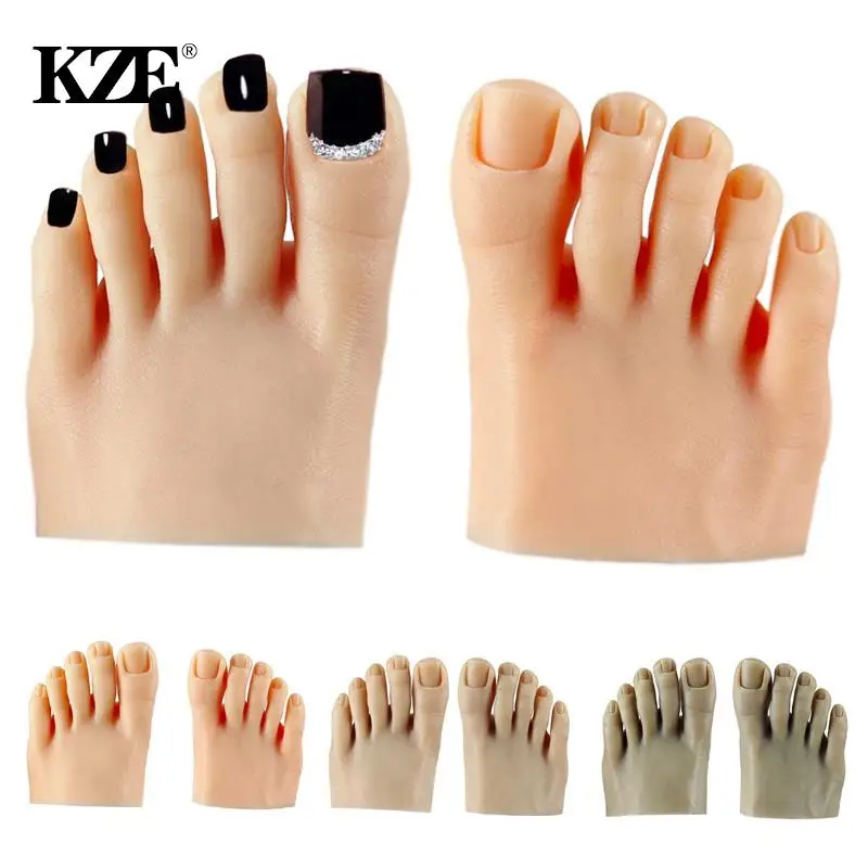 1pcs-Nail-Practice-Foot-Mannequin-With-Fake-Toes-For-Pedicure-Training ...