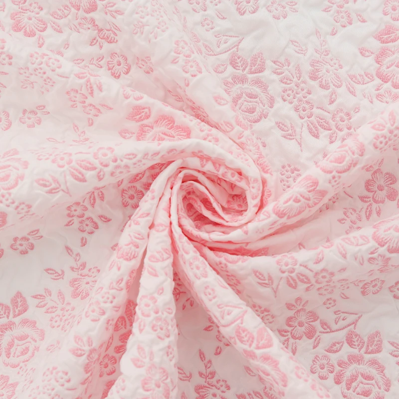 Tela Jacquard en relieve 3D rosa de 135x50/500cm para vestido de ...