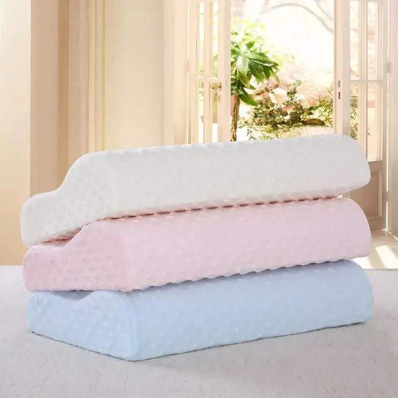 Space-Memory-Foam-Pillow-Wave-Adult-Neck-Student-Single-Slow-Rebound ...