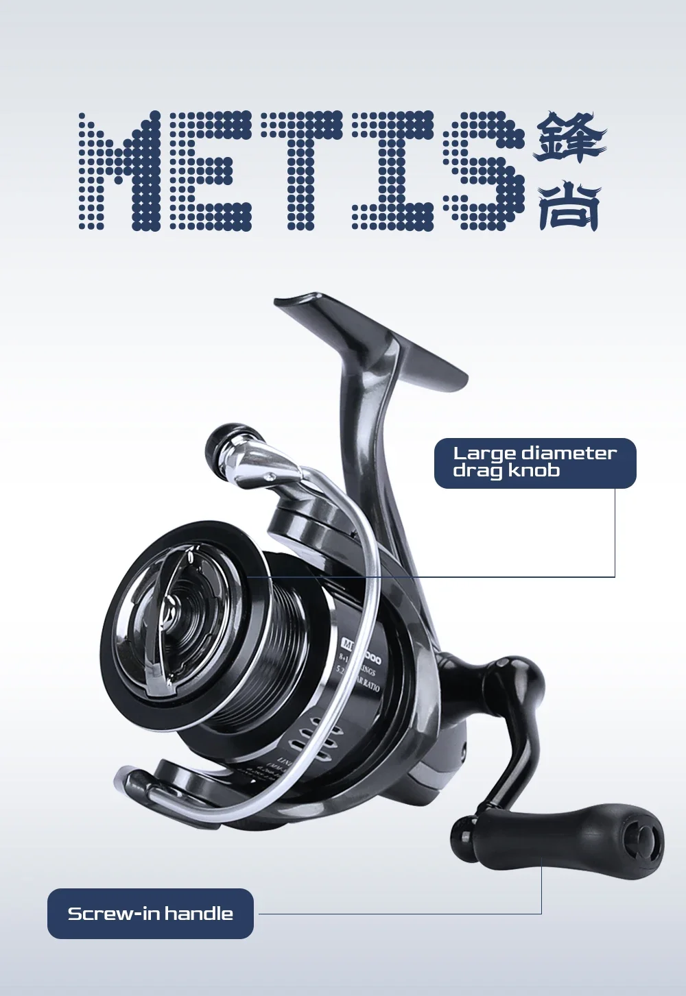 TSURINOYA Spinning Fishing Reel METIS 1000 2000 3000 Versatile Long ...