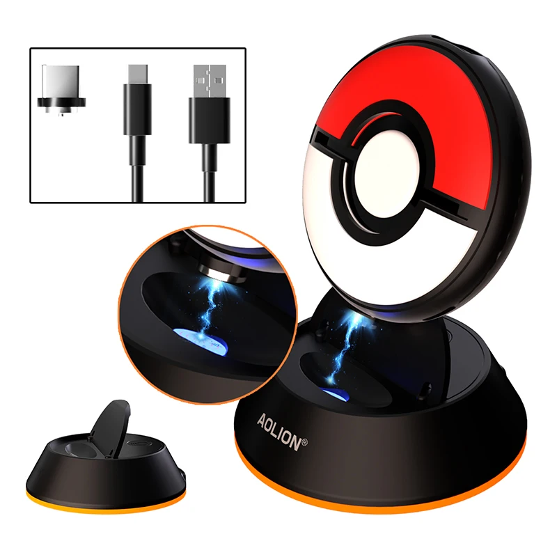 Magnetic Charging Base Usb C for Pokemon GO Plus+ RGB Light Charger ...